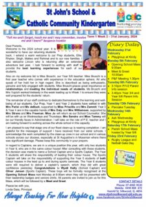 Term 1 Week 2 School newsletter | St John's Silkwood